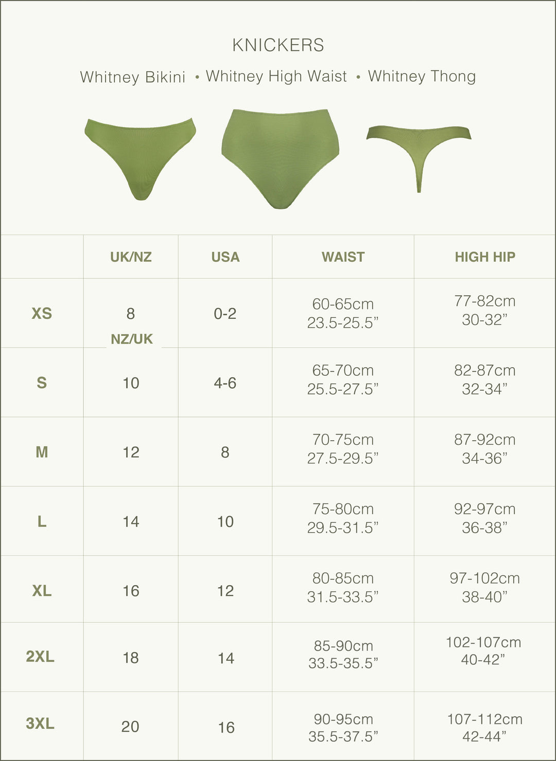 Videris Fit Guide – Videris Lingerie