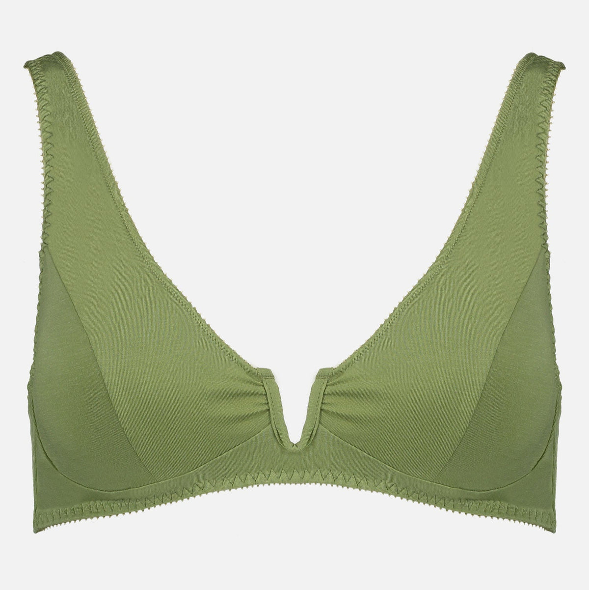Videris Lingerie | Sarah Soft Cup Bra in Olive